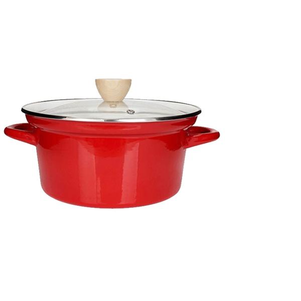 商品名:  TEIDEA Cooking Set Enamel Enamel Pot Binaural Household Thickened Soup Pot Stew Pot Cooker Induction Cookerブランド: T...