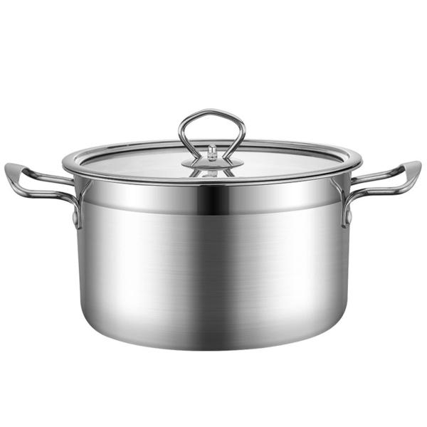 商品名:  TEIDEA Cooking Set Stainless Steel Double Bottom Pot Soup Pot Nonmagnetic Cooking Pot Multi-Purpose Cookware Non-S...