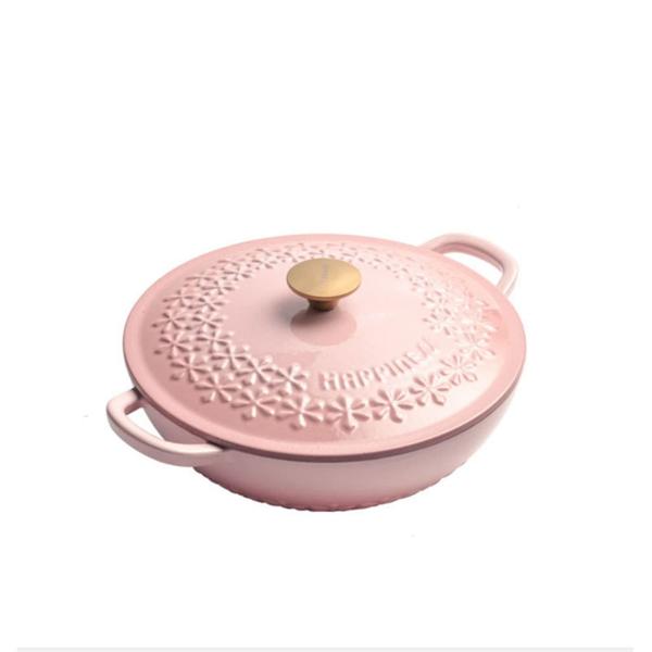 商品名:  TEIDEA Cooking Set Flower Relief Oven Enameled Cast Iron Stock Pot with Lid Saucepan Casserole Kitchen Accessories...