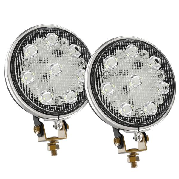 商品名:  amgoxcom 2PCS 4Inch Round LED Light Bars, 12-48V Off Road Lights 8W, Driving Lights for Truck Electric Tricycle Mo...