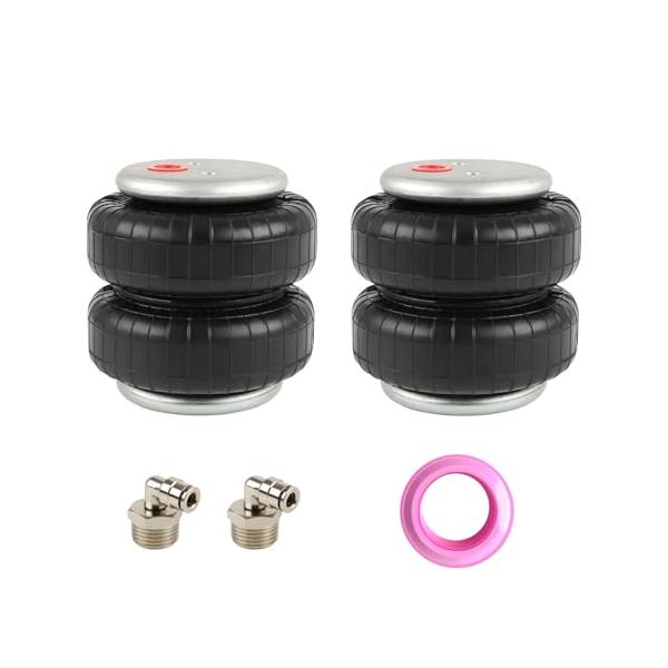 商品名:  2PCS Universal Air Suspension Spring Double Bellow Standard 2500 lb 1/2"npt Single Port Air Ride Strut Assembly w/...