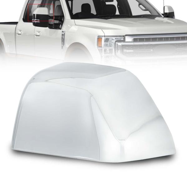 商品名:  KARPAL Door Side Rear View-Mirror Cover Cap Trim Left Fit for Ford 2017-2021 F250 F350 Super Duty Replaces HC3Z17D...