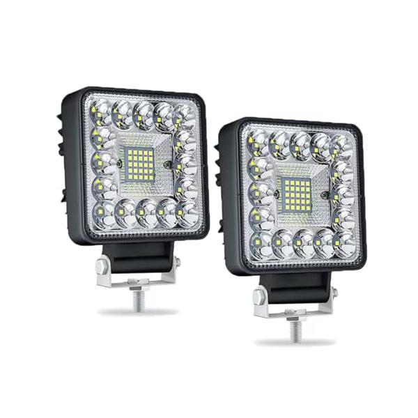 商品名:  WINBANG 123W Led Light Pods, 4 Inch LED Work Lights, Square Spot Flood Combo Lights Off-Road Lights Driving Light ...