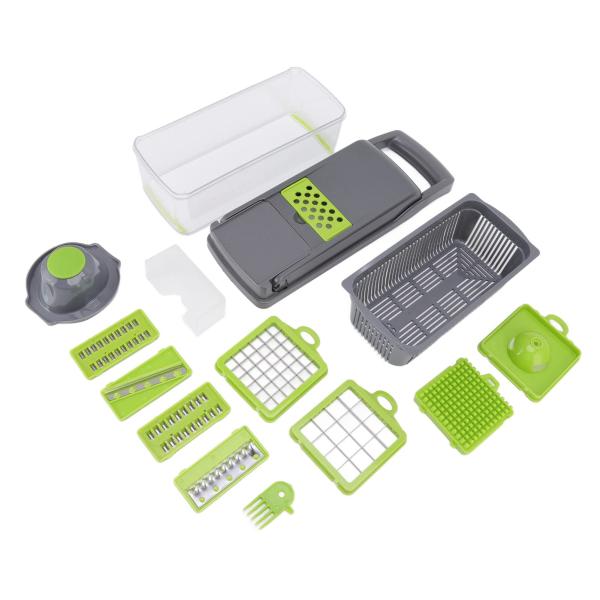 商品名:  Vegetable Chopper,Veggie Cutter Onion Chopper Grater, Salad Spinner Onion Chopper Cabbage Shredder Potato Chopper ...