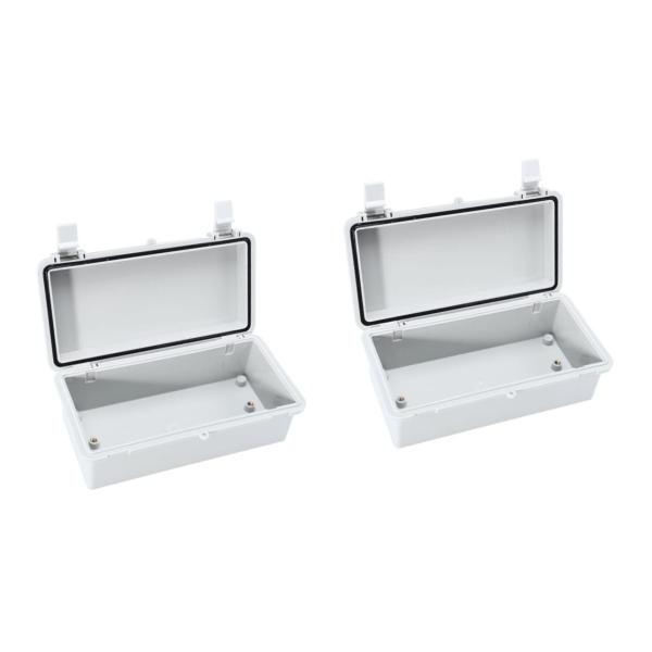 商品名:  GLEAVI 2pcs Box Junction Box Plastic Hinges Wall Mounting Hinged DIY Plastic Project Boxes Electrical Project Encl...