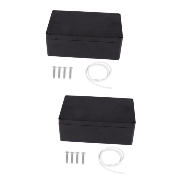 商品名:  Homoyoyo 2 Pcs Abs Plastic Black Waterproof Junction Box Plastic Electronic Enclosures Enclosure Black Case Mini T...