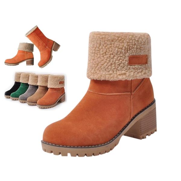 商品名:  ARZARF Libiyi Boots For Women,Libiyi Boots, Libiyi Shoes, Round Toe Snow Boots, Dotmalls Seniors' Chunky Heel Wint...
