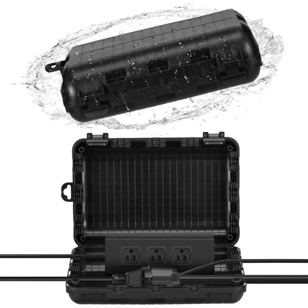 商品名:  Frienda 2 Pcs Waterproof Electrical Connection Box Outdoor Weatherproof Extension Cord Covers, IP44 Protect Power ...