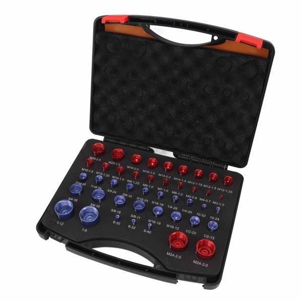 商品名:  Nut and Bolt Thread Checker Red Blue Nut and Bolt Size Gauge Inch Metric Nut and Bolt Identifier Gauge Set for Nut...