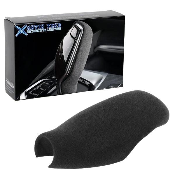 商品名:  x xotic tech Black Alcantara Suede Leather ABS Gear Shift Knob Cover Trim Compatible with BMW 1 2 3 4 5 6 I8 Serie...