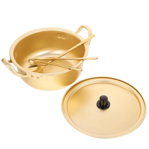 商品名:  Luxshiny 1 Set Instant Noodle Pot Non Stick Cookware Stainless Steel Cooking Utensils Mixing Bowls with Lid Pot of...