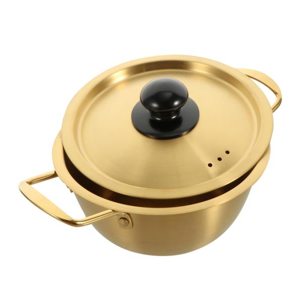 商品名:  LIFKOME 1 Set Stainless Steel Instant Noodle Pot Non Stick Pot Seasoning Melting Pot Pasta Cooking Pot Sauce Pan w...