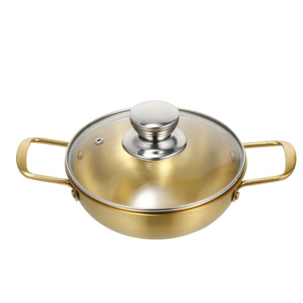 商品名:  Zerodeko 1 Set Stainless Steel Noodle Pot Stir Fry Pans Pan with Lid Stew Pot Asian Ramen Stainless Cookware Stain...