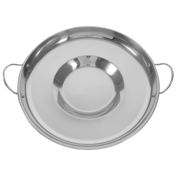 商品名:  PRETYZOOM Stainless Steel Pan Saucepan Stainless Steel Rice Cooker Flat Grilling Pan Comal Convenient Frying Pan E...