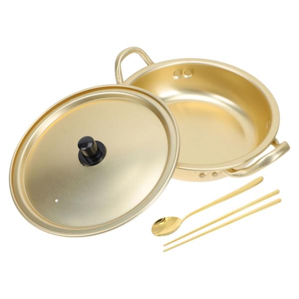 商品名:  FELTECHELECTR 1 Set Ramen Pot Stainless Steel Cookware Seafood Instant Noodle Pot Korean Cookware Small Non Stick ...