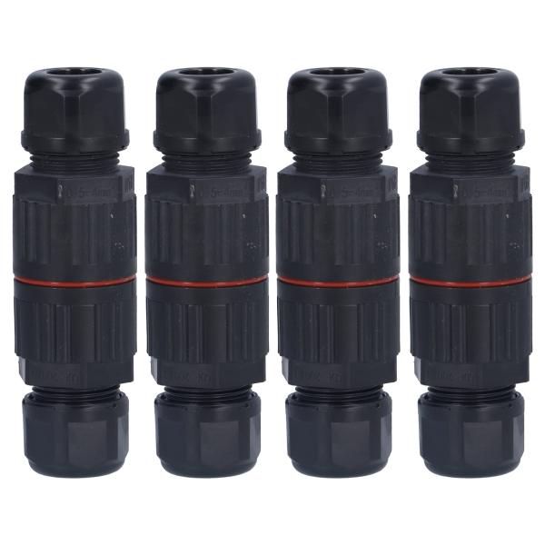 商品名:  Straight Through Junction Box, 4Pcs Waterproof Junction Box Connector Straight Through External Cable Boxes Brass ...