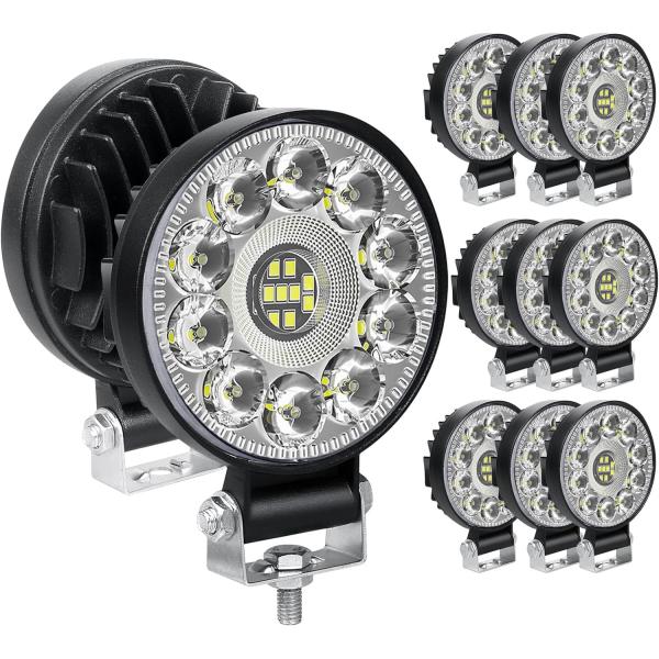 商品名:  EJ's SUPER CAR 99W Led Work Light, Led Light Pods, 3.3Inch Round Spot Flood Combo Lights Off-Road Lights Driving L...