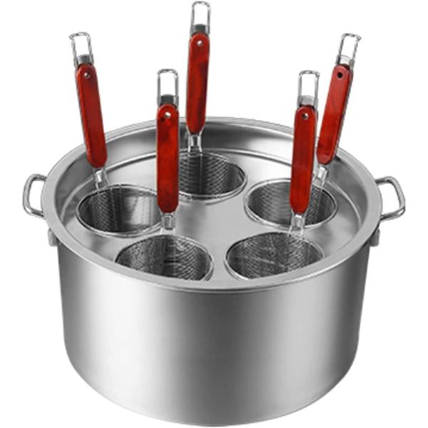 商品名:  Stainless Steel Pasta Cooker Insert Set, Commercial Stock Pot with Pasta Pot And Strainer Steamer Basket for Home ...