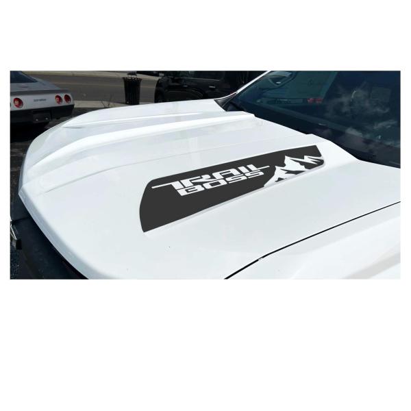 商品名:  EmblemsPlus 2023 2024 2025 Chevy Colorado Trail Boss Mountain Matte Black Hood Contour Decals Stickers Set of 2 Ge...