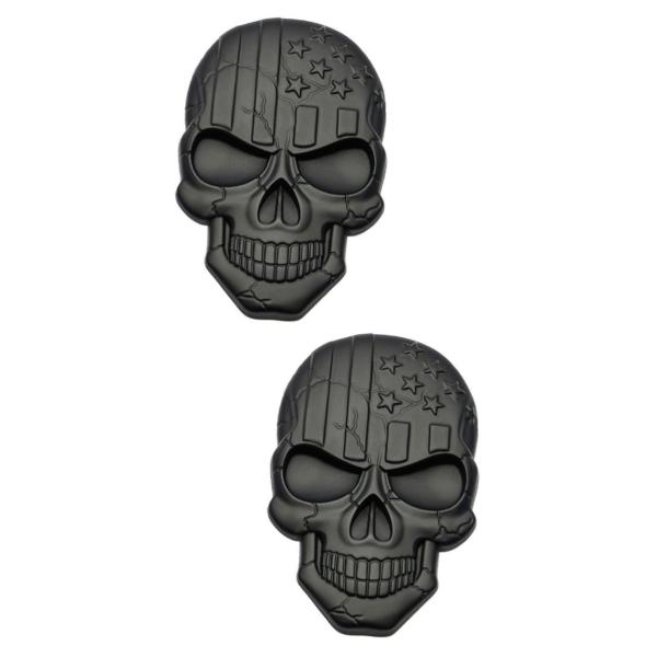 商品名:  GLEAVI 2 Pcs Skull Car Sticker Skull Stickers Small Black Skull Decal Truck Decals Car Side Decor Emblems Modern C...