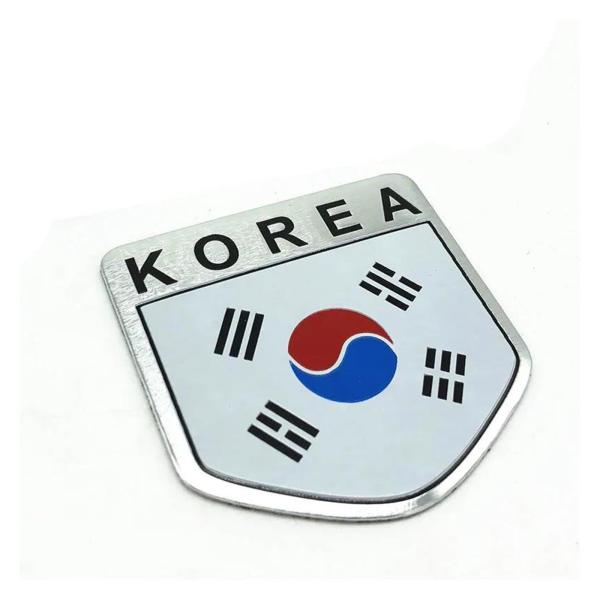 商品名:  3D Aluminum Korea Flag Emblem Badge Logo Sticker Metal Chrome Decoration Decal (Color : 2, Size : Normalcy)ブランド: P...
