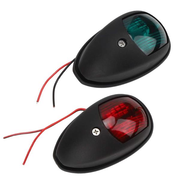 商品名:  VGEBY Boat Navigation Lights, 1Pair Portable 10?30V Wide Pressure Yacht Navigation Light, Durable ABS Marine Navig...