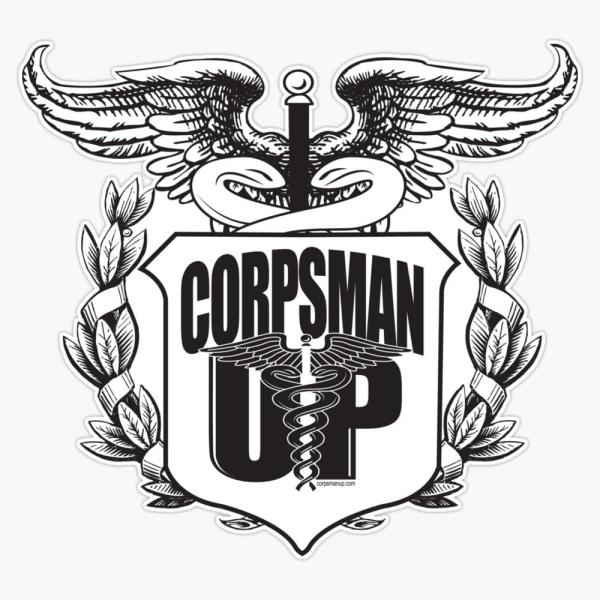 商品名:  Corpsman Up Emblem Window Bumper Sticker Decal 5"ブランド: LAD Studio商品番号: 色: Multi海外の輸入品ショップ-世界中の様々なアイテムをお得に購入※海外からのお...