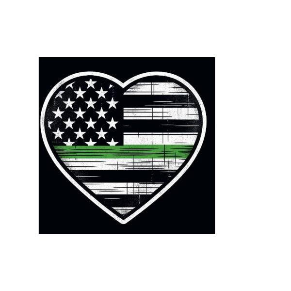 商品名:  Federal Law Enforcement Agencies Heart Badge Sticker - Distressed Flag Emblem for Car, Laptop, Window (6")ブランド: AD...