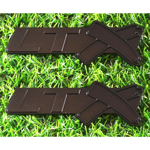 商品名:  2pcs LTX Emblems Side Rear Lid Trunk 3D Badge Replacement for Chevy Corvette LS LT ZL SS LTX (Matte Black)ブランド: To...