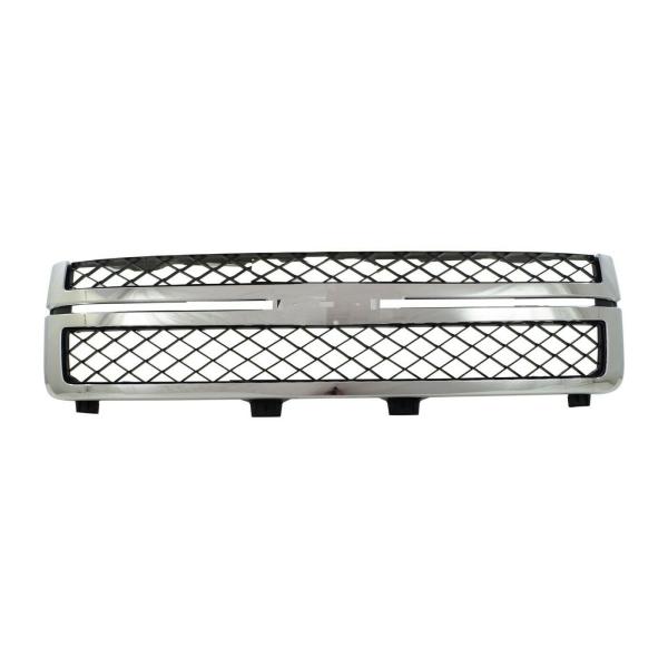 商品名:  TYYLMY Grille Assembly Chrome With Painted Black Insert Without Emblem Provision; Image Is Just A Representation N...