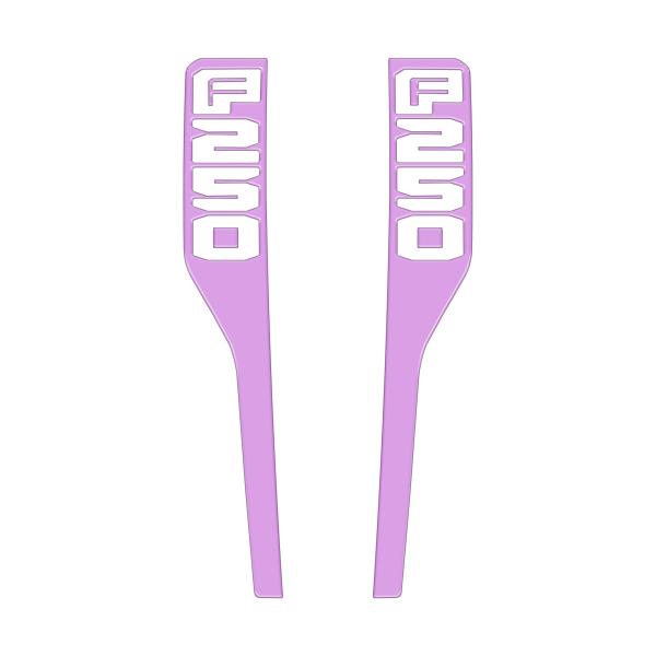 商品名:  Front Fender Emblem Overlays - Compatible with 2023-2025 Ford Super Dutyブランド: TufSkinz商品サイズ: F-250商品番号: 色: Lavende...