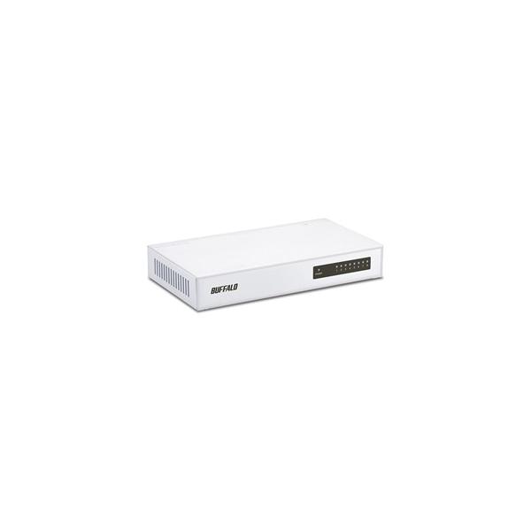 バッファロー　LSW4-TX-8NS／WH　10／100Mbps対応・8ポート　スイッチングハブ　（電源内蔵モデル・ホワイト） 126