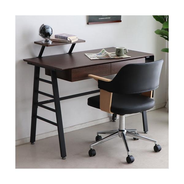 東馬（Tohma） リッシュ 100デスク BR 幅100×奥行55×高さ87（cm） ブラウン 54670480 448