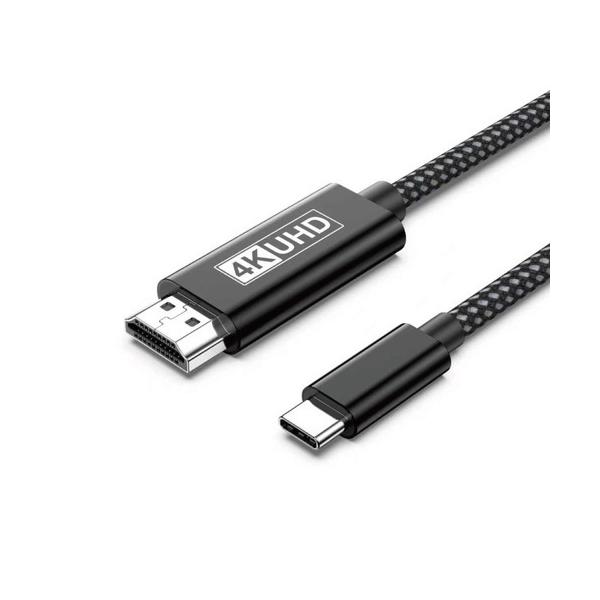 meteora　CBCH02BK　Type-C　to　HDMIケーブル　音声や動画を出力　DisplayPort　Alternate　Mode対応PC、タブレット、スマホ対応　2m　ブラック 27