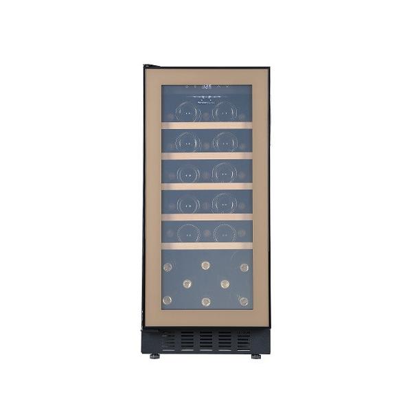 フォルスタージャパン FJP-88GSGL(BN) ワインセラー 33本収納 左開き 1温度タイプ スライドラック 冷気強制循環式  ブラウン 30