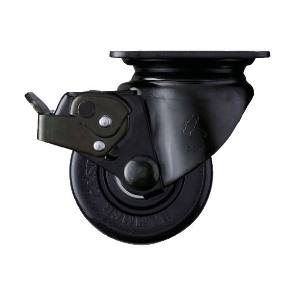 ハンマー 低床重荷重用旋回式ナイロン車輪(ボールベアリング)75mm SP付 545S-NRB75  867