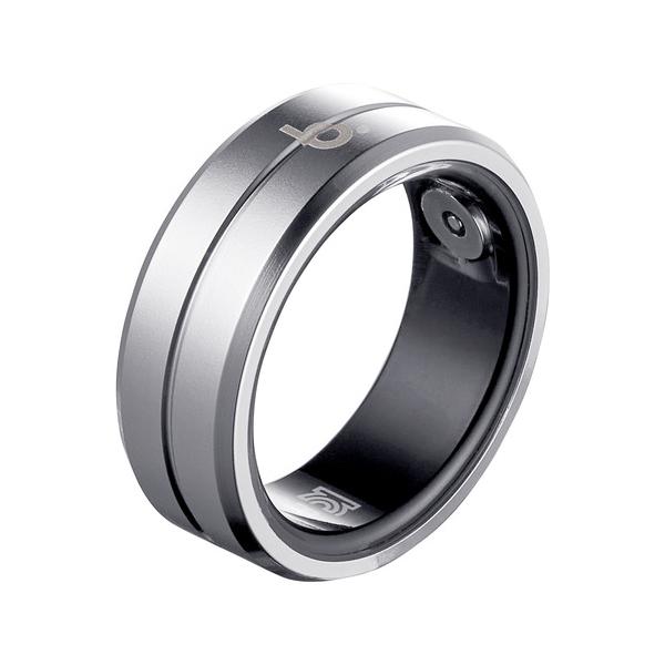 b.ring　B073SSVRNG　スマートリング　ステンレススチール　AI　健康管理　睡眠管理　サイズ7　b.ring　G1　Bluetooth対応　シルバー 820