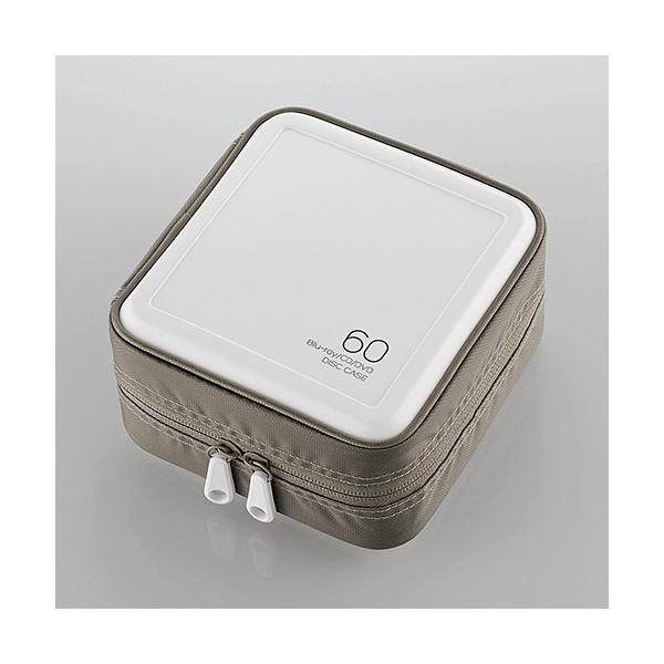 エレコム　Blu-ray・CD・DVD対応ファスナーケース(60枚)　ホワイト　CCD-HB60WH 131