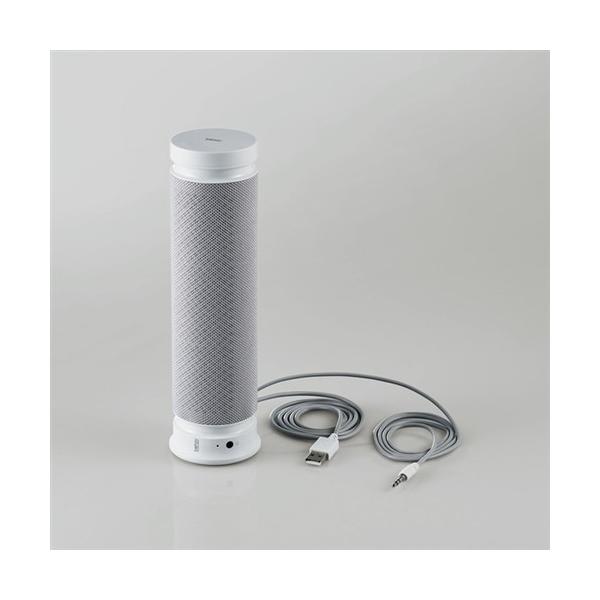 スピーカー　エレコム　PC　パソコン　SP-PCBS01UWH　サウンドバー風スピーカー　behav　有線　Bluetooth両対応　ホワイト 131