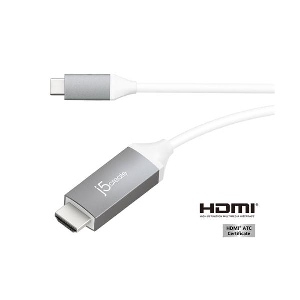 j5create　JCC153G　Type-C　to　4K　HDMI　Cable　1.8M　スペースグレー 126