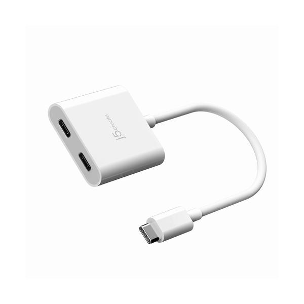 j5create　JCA164　USB-C　to　DP　alt　mode出力　&amp;　PD充電　2in1　変換アダプター　　ホワイト 126