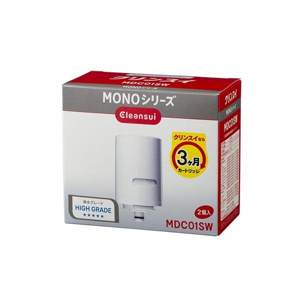 三菱レイヨン　MDC01SW　蛇口直結型浄水器　MONOシリーズ用交換カートリッジ　2個入り　クリンスイ 500
