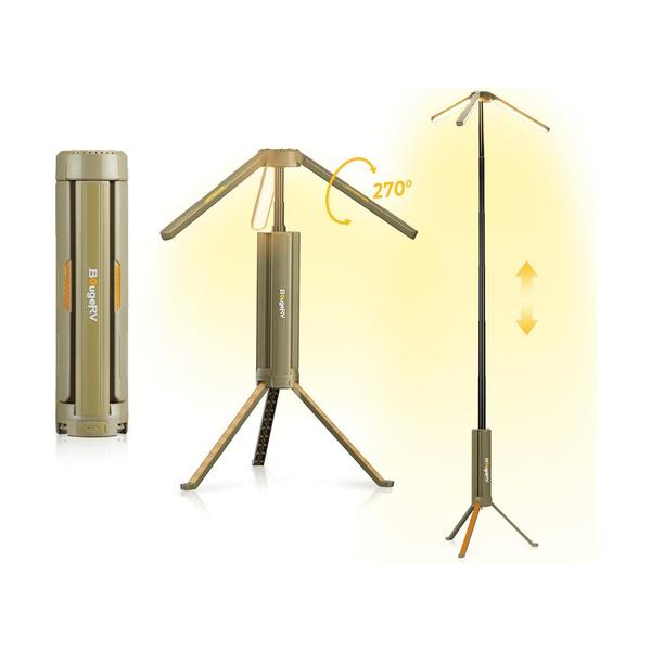 ISSYZONE　JAPAN　CL04　伸縮式折畳みLEDライト　BougeRV　カーキグリーン 50