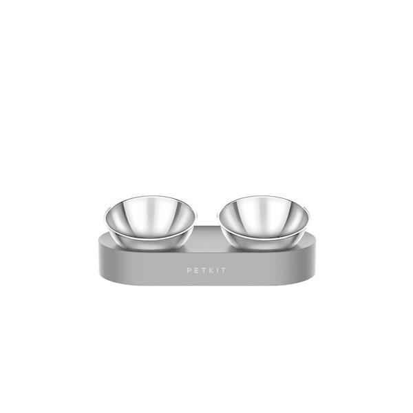 PETKIT　P5201　Fresh　Nano-　Metal　猫用フードボウル　400g　グレー 50