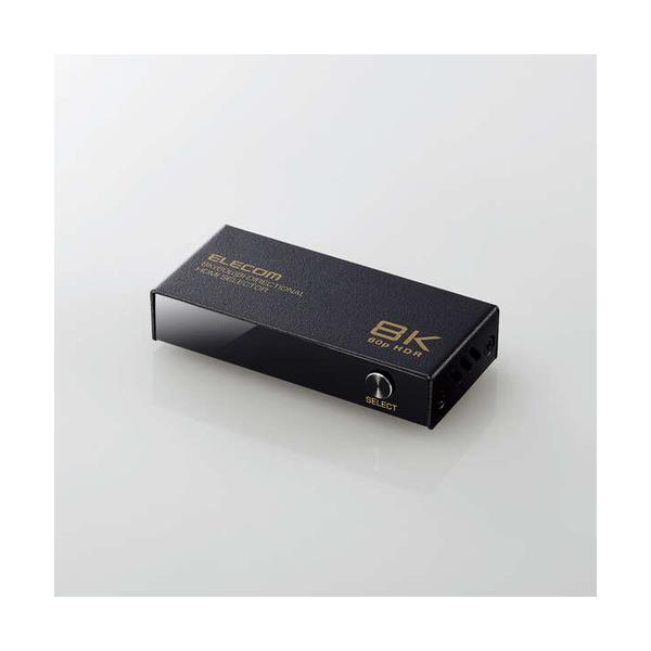 エレコム　DH-SW8KBD21BK　HDMI切替器（双方向タイプ）　ブラック　DHSW8KBD21BK 500