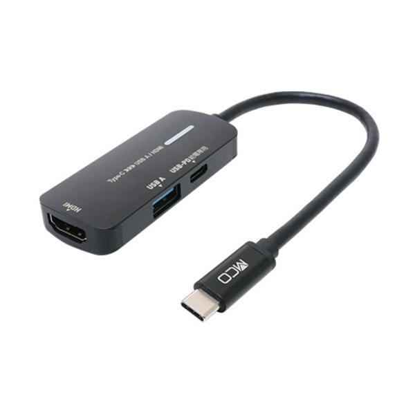 ミヨシ　USA-PHA1　USB　Type-C　-　USB　A／HDMI変換アダプタ　USB　PD充電対応　USAPHA1 131