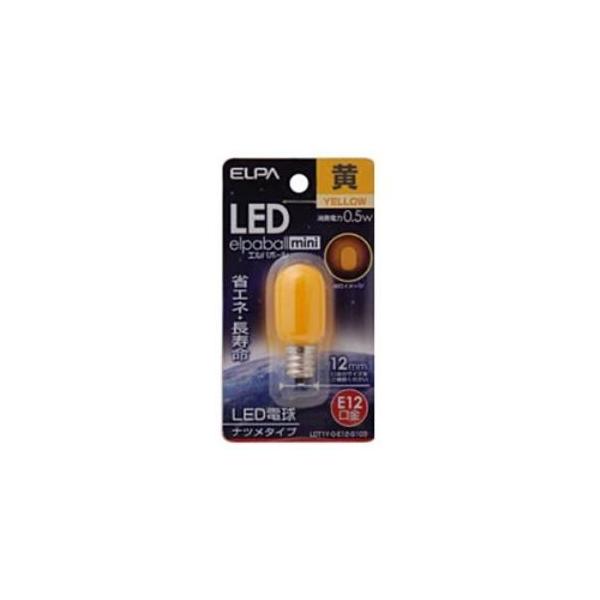 ELPA　LDT1Y-G-E12-G103　LED電球　「ナツメ形」(黄色・口金E12) 71