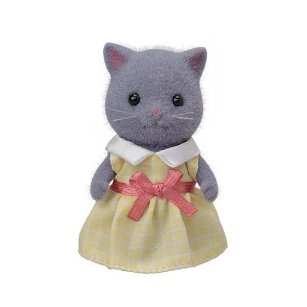 エポック社　ニ−106　シルバニアファミリー　ペルシャネコの女の子　グレー 885