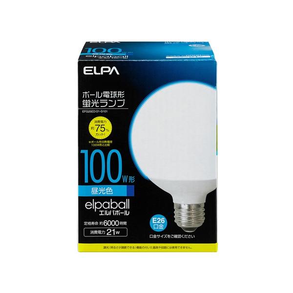 ELPA　EFG25ED／21-G101　電球形蛍光灯G形　100W形 71