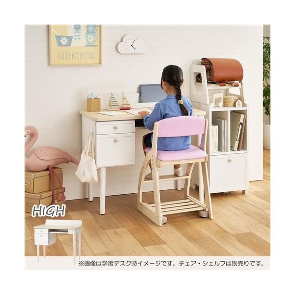 大塚家具　KOIZUMI（コイズミ）デスク「ムップ　MDD-010」幅90cm　高さ2段階組み替え可能　WWWH（ホワイトウォッシュホワイト）色 448